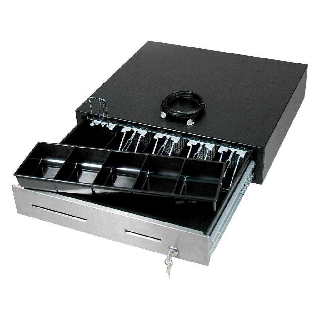 Cash Drawer Model 23 Black - 24V - Extra Large POS Drawer